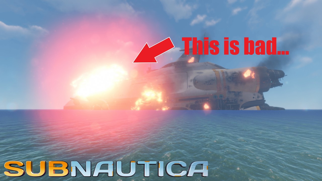 The ship explodes! Subnautica episode 3 - YouTube