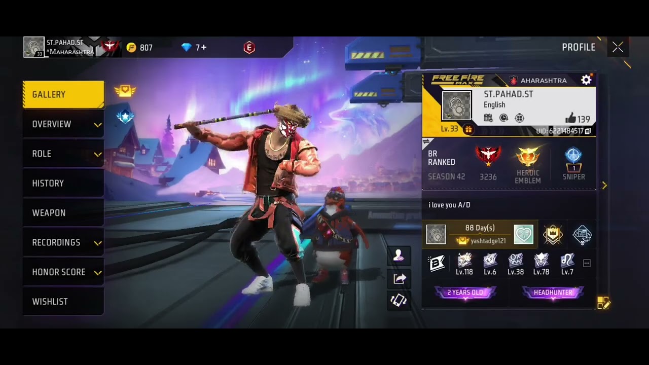 FF PROFILE EDIT ☠️ - YouTube