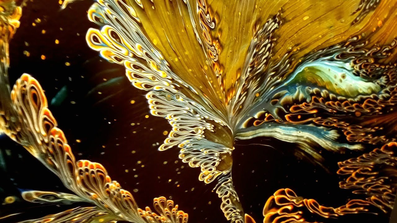 221 Deep Space Galaxy Twisted Wandering Traveling Straight Pour Acrylic ...