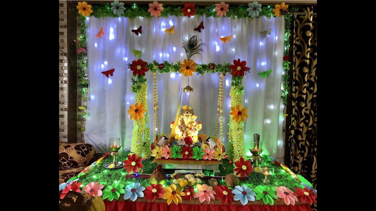 Making of "The Moving Swing" Ganpati Decoratiom - YouTube