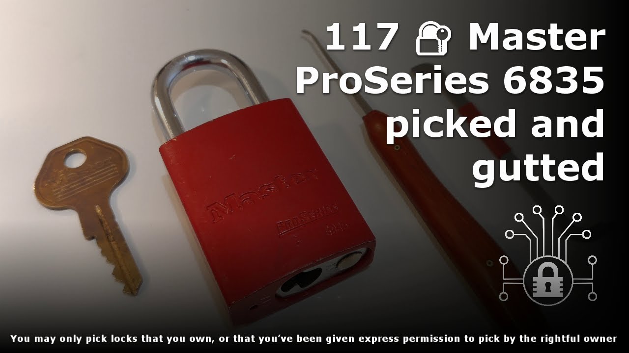 117 Master ProSeries 6835 🔐 picked and gutted - YouTube