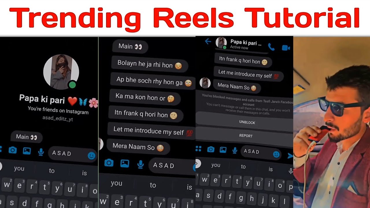 Papa Ki Pari Message Chat Reels Tutorial | Main Bolayn He Ja Rhi Hon ...