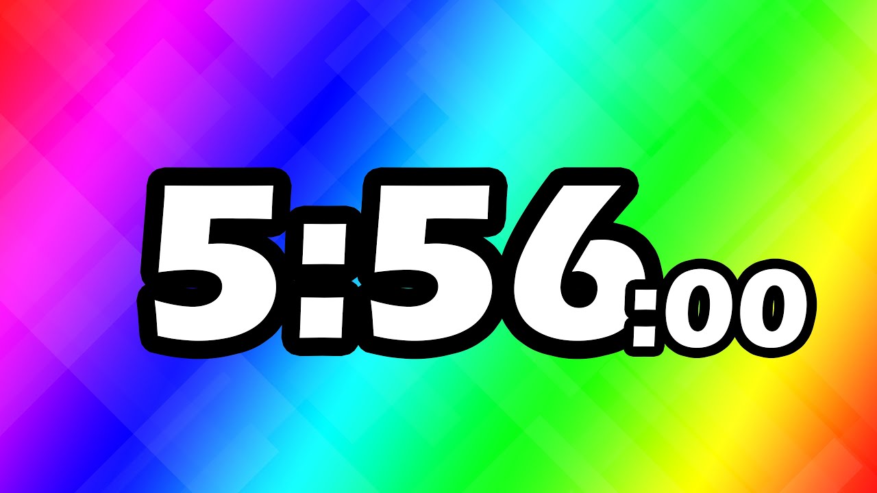 5 Minutes and 56 Second TIMER Countdown - YouTube
