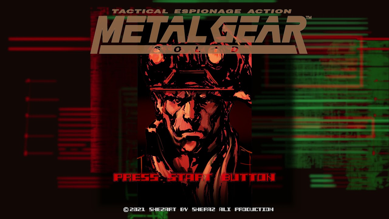 Metal Gear Solid Title Screen by Shezart - YouTube