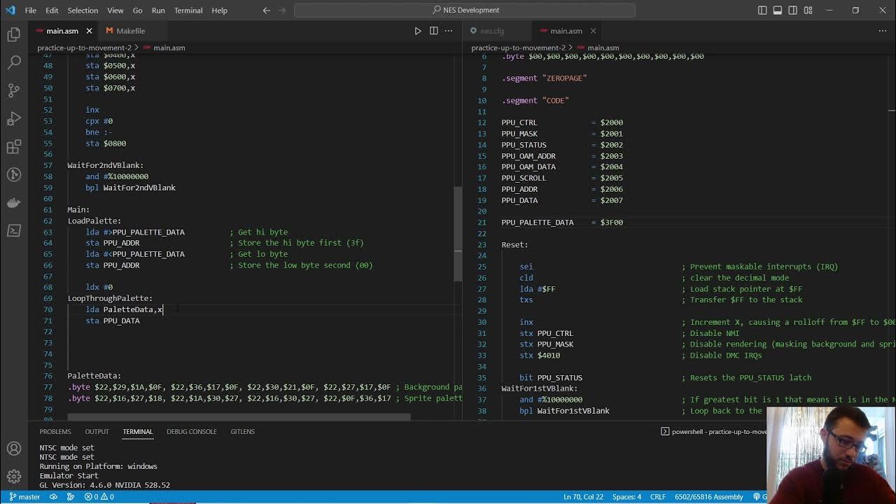 Program 6502 assembly language ( NES ) - YouTube