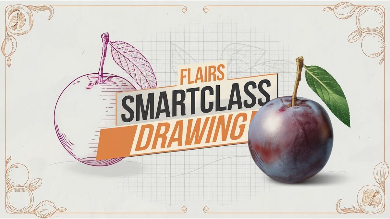 "How to Draw a Plum | Easy Drawing Tutorial | Flairs Smartclass" - YouTube