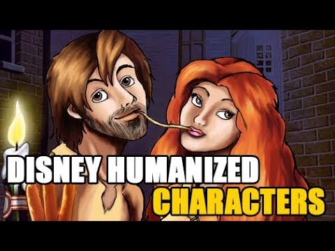 Disney Humanized Characters - YouTube