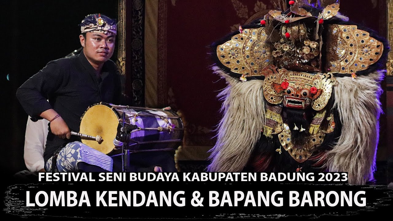 LOMBA KENDANG & BAPANG BARONG | FESTIVAL SENI BUDAYA BADUNG 2023 - YouTube