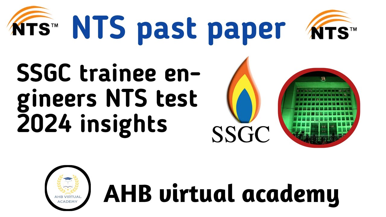 SSGC trainee engineers nts test 2024 insights | NTS test paper 2024 ...