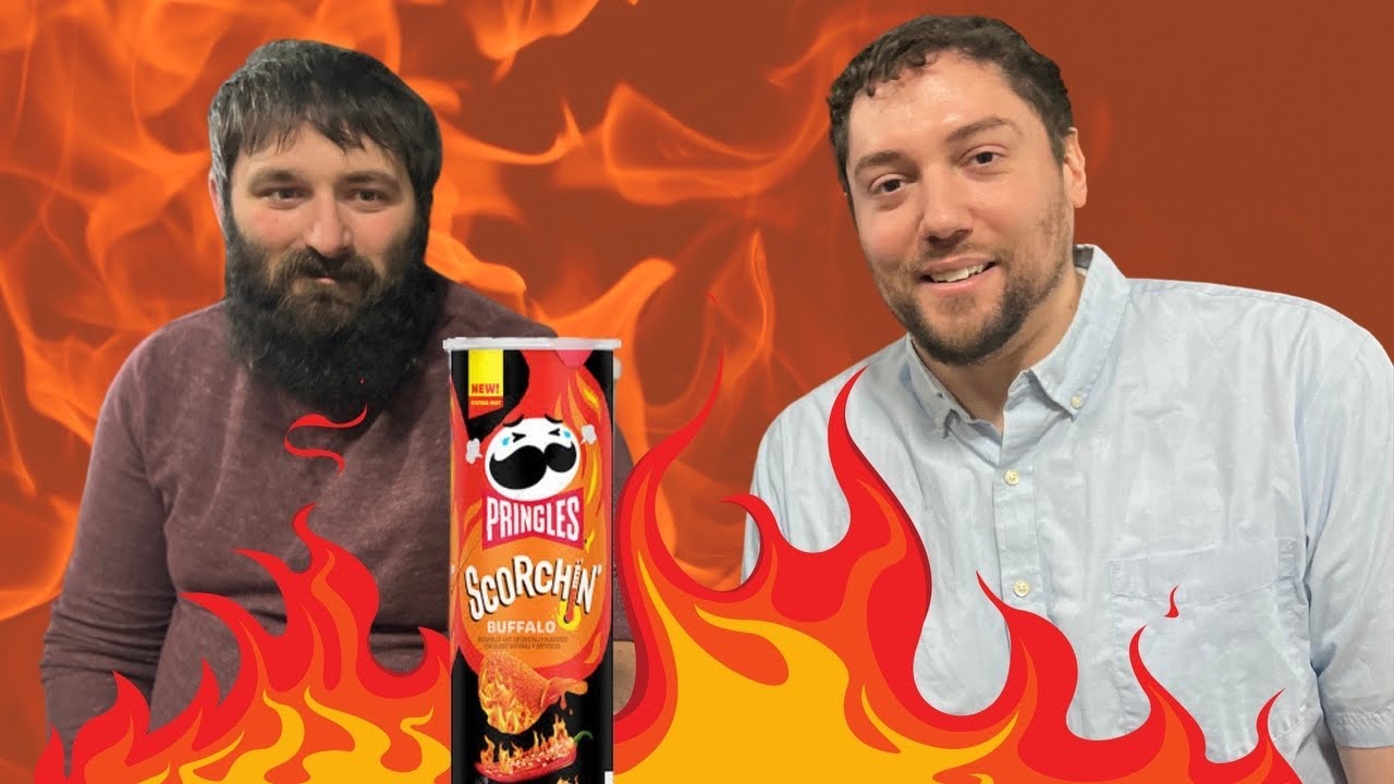 Is it spicy? Trying the new Pringles Scorching Buffalo Chips - YouTube