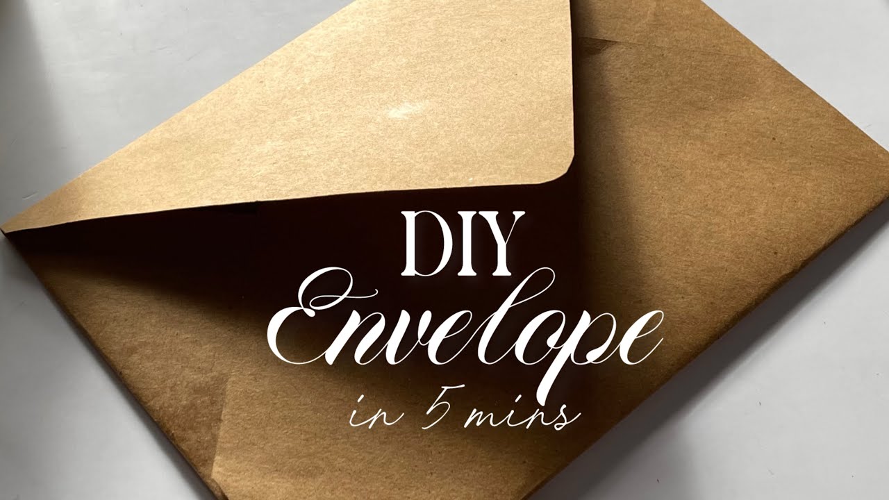 How to make a envelope | easy tutorial | without any crease line - YouTube