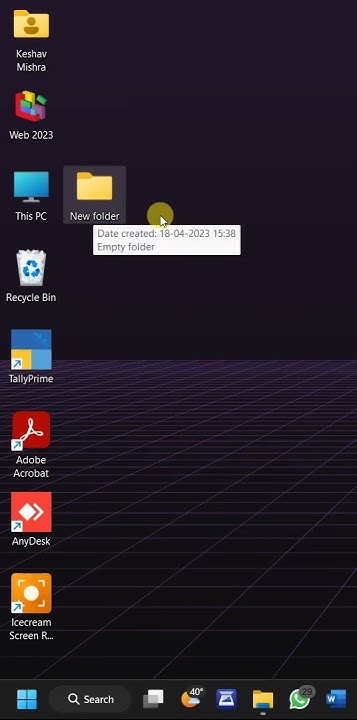 Create Folder and Unnamed Folder using Keyboard Shortcuts | Keshav Mishra - YouTube
