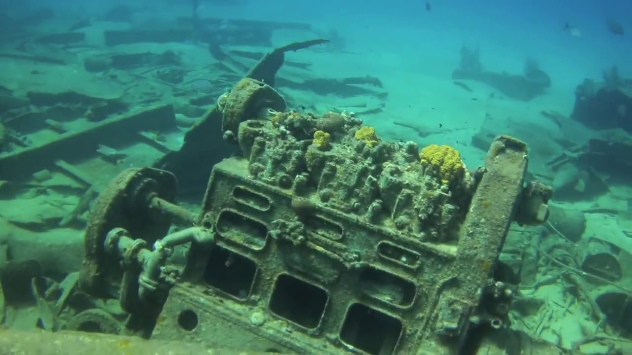 Sunken Ship Scuba Dive Go Pro Hero 3 Oro Verde Grand Cayman Red Filter ...