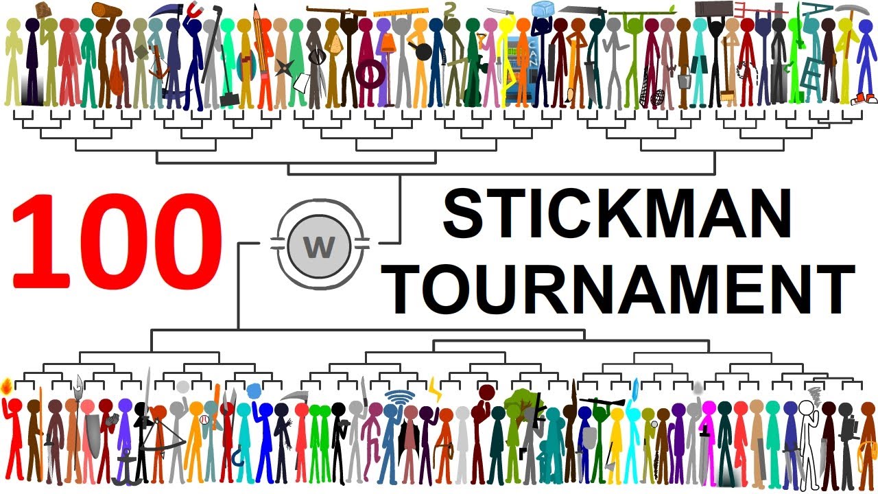 100 STICKMAN TOURNAMENT - YouTube