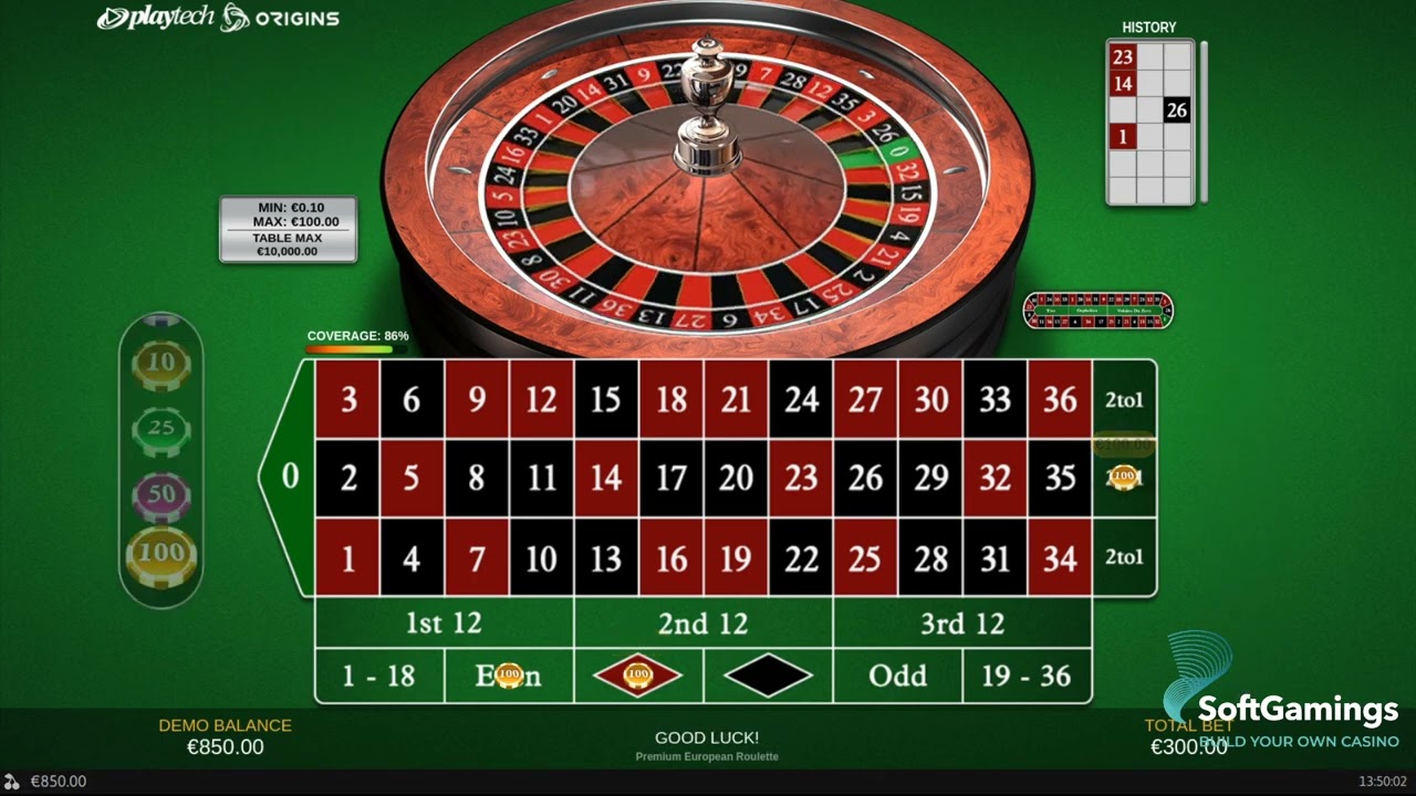 Playtech - Premium European Roulette - Gameplay Demo - YouTube