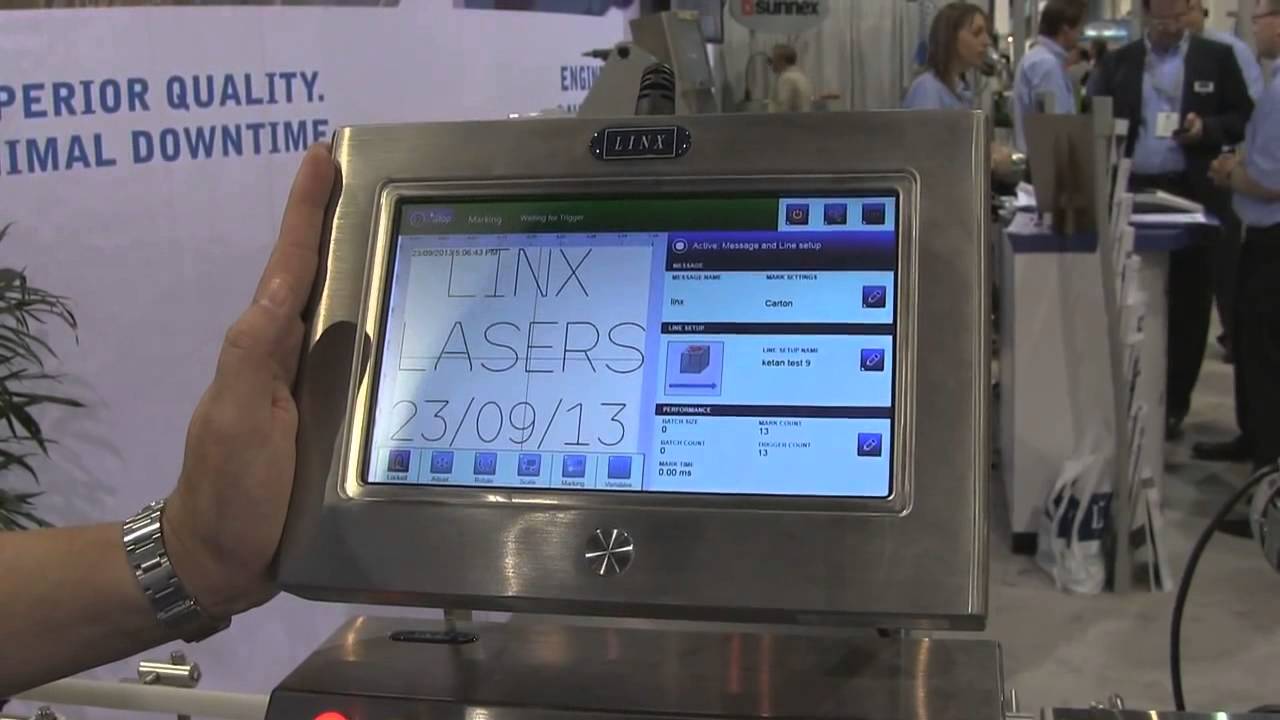 Linx at Pack Expo Las Vegas 2013 New Linx Laser Coding Range - YouTube