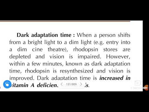Dark adaptation time - YouTube