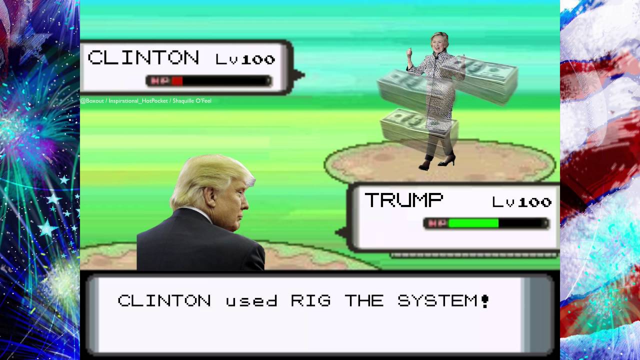 TRUMP VS. CLINTON POKEMON BATTLE (U.S. Election 2016) - YouTube