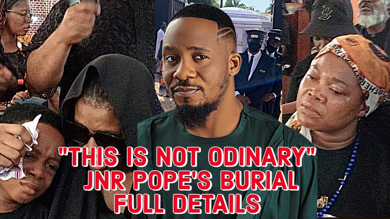 Jnr Pope's Tragic Death & HEARTBREAKING Burial That Left Wife, Sons ...
