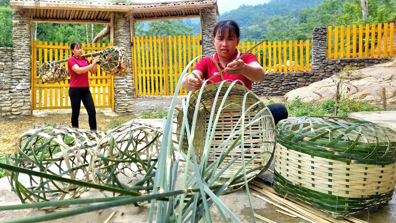 How to weave chicken cages and catch stone crabs in caves to sell / Lý ...