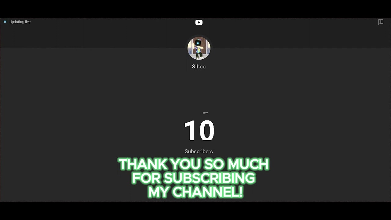 I reached 10 Subs!!! - YouTube