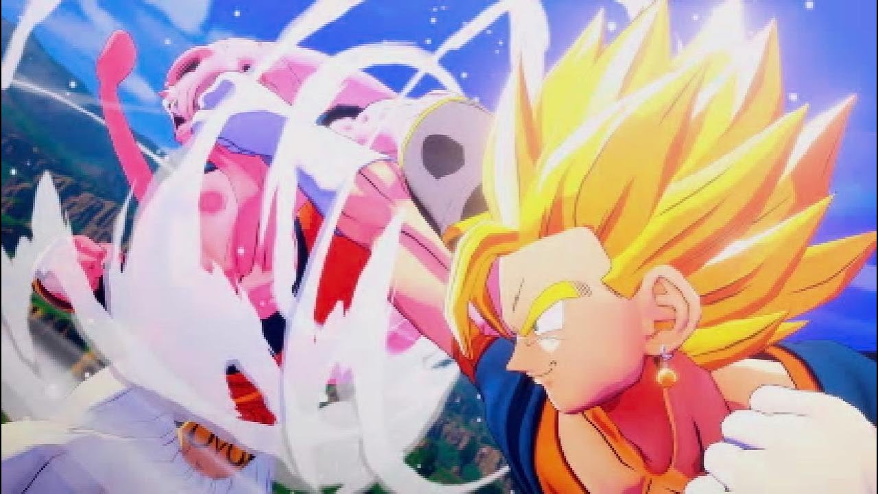 Vegito Destroys Super Buu | Buu Saga Vegito VS Super Buu - YouTube