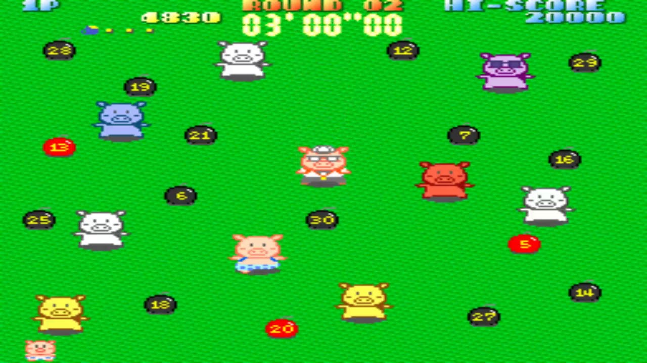 ARCADE MACHINES MAME BUTASAN PIG'S & BOMBER'S JAPAN 1987 NMK JALECO ...