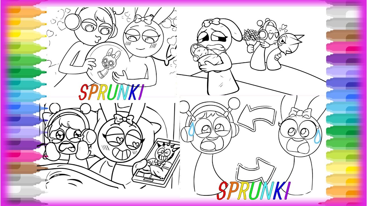 LOVE STORY Oren and Pinki BIG NEW MIX Coloring Pages / How to Color ...