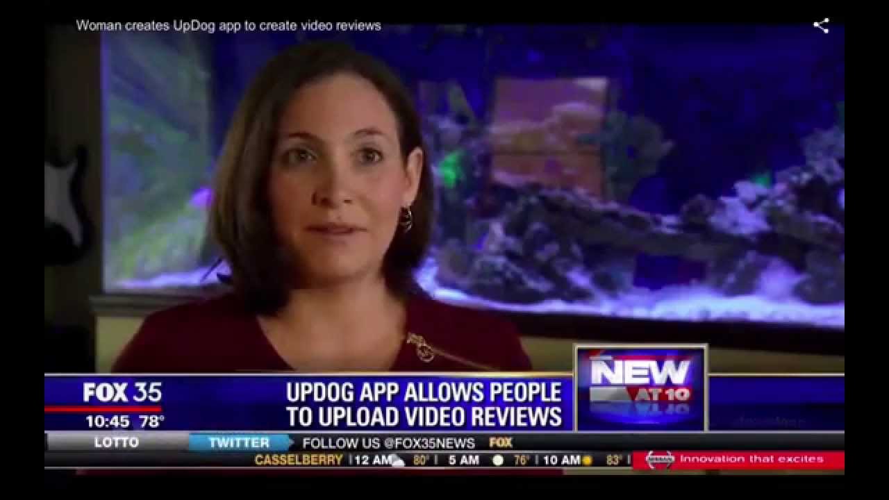 Bree Goldstein & Joe Mera Showing UpDog App on Fox35 News - YouTube