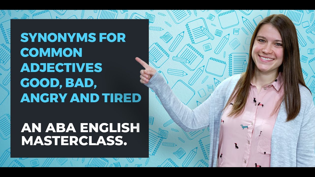 Synonyms for common adjectives in English | ABA English - YouTube