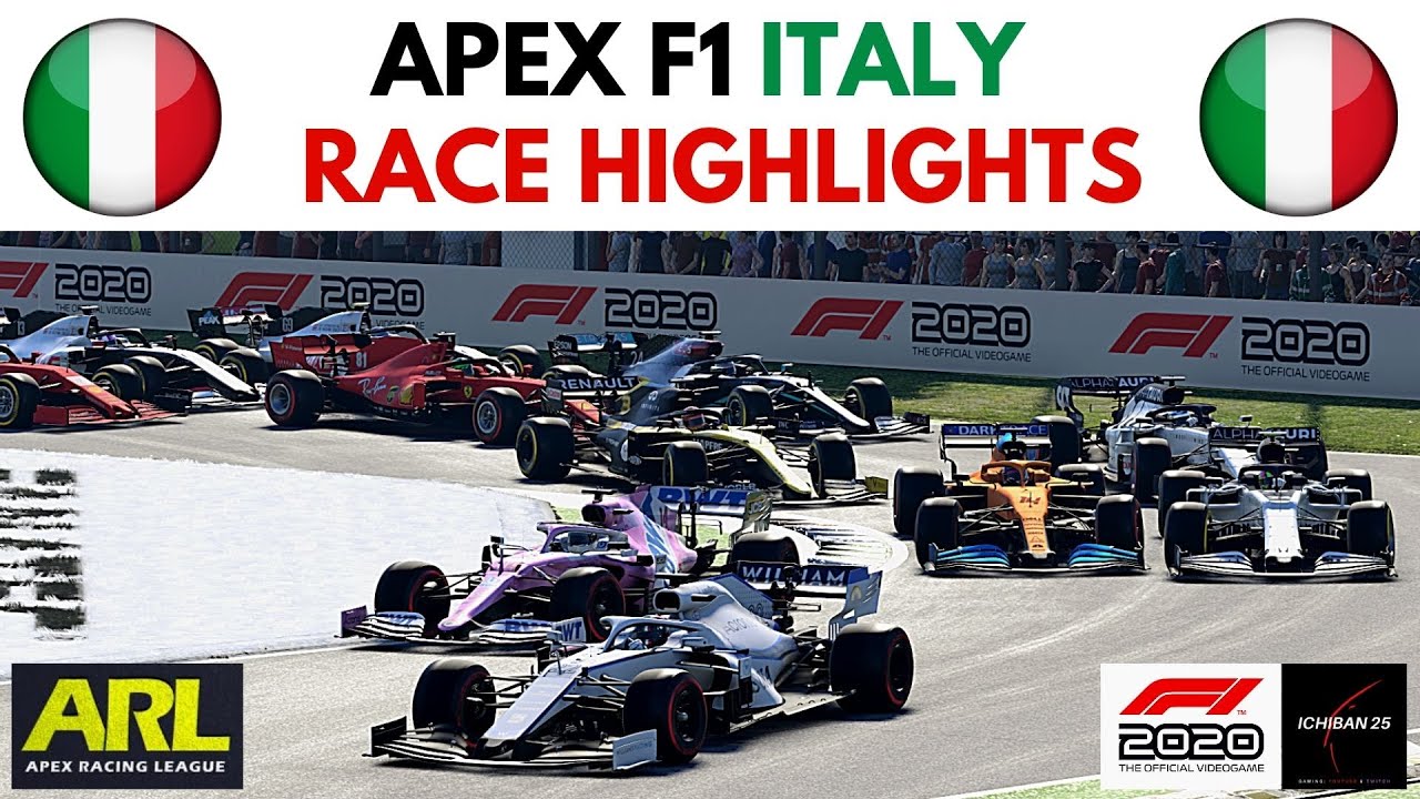 APEX F1 League: Italy Grand Prix Highlights (Season 2, Race 7) - YouTube
