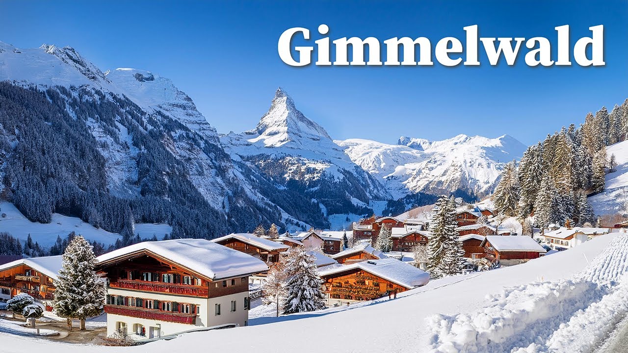 Gimmelwald, Switzerland 4K ️ A Winter Wonderland ️ Magical Christmas ...