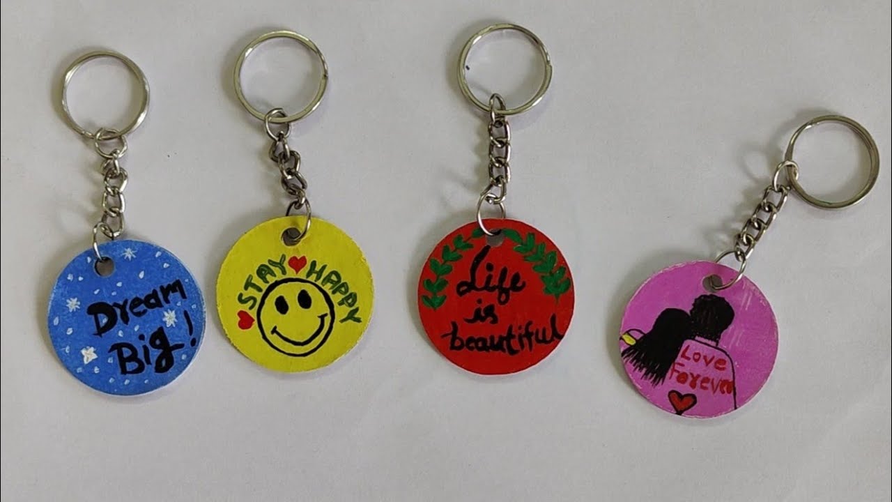 How to make keychain with MDF board/diy gift ideas for kids/#sapnaart ...