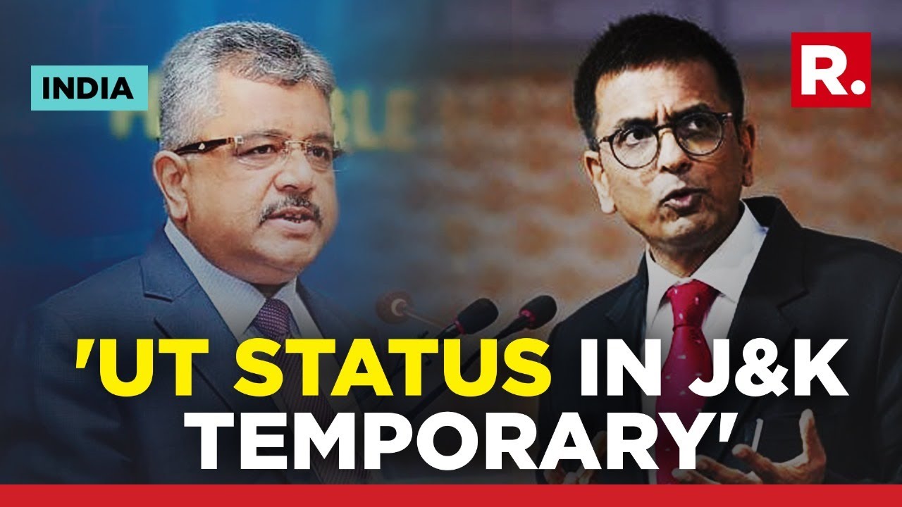 Jammu and Kashmir's Union Territory Status Temporary, Centre To Supreme ...