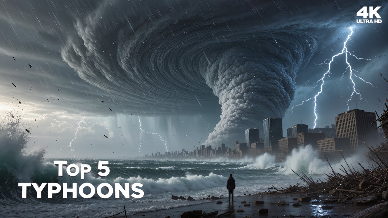 Top 5 Strongest Typhoons Ever Recorded - YouTube