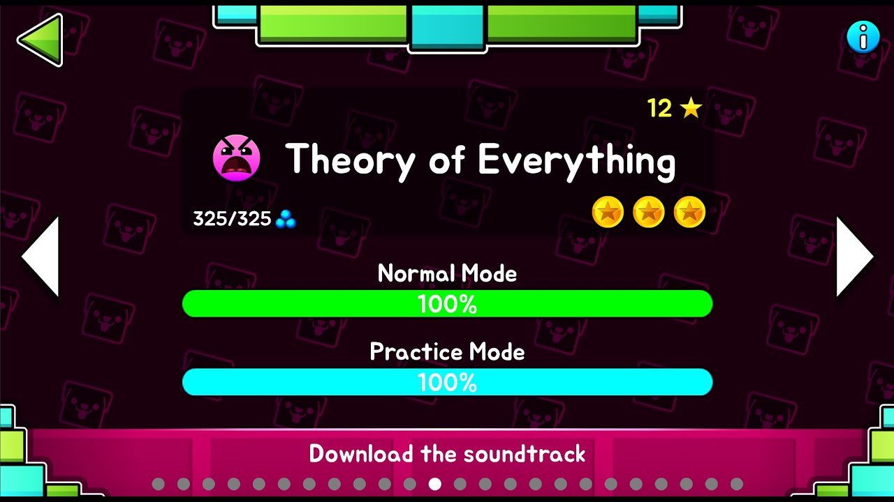 [4K] Geometry Dash Level Series #12 Theory Of Everything - YouTube