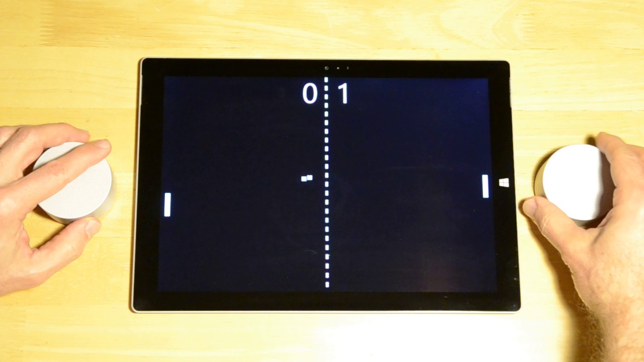 Surface Dial Pong - YouTube