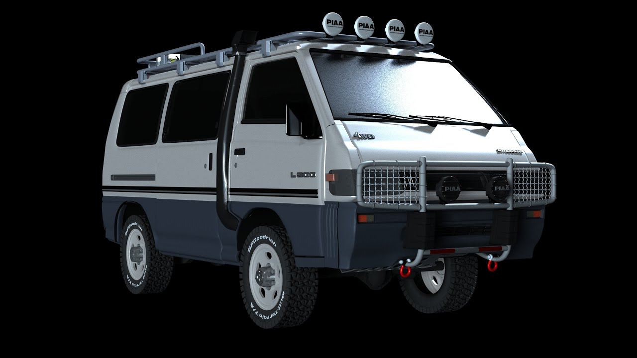 Render Mitsubishi L300 4WD 1993 - YouTube