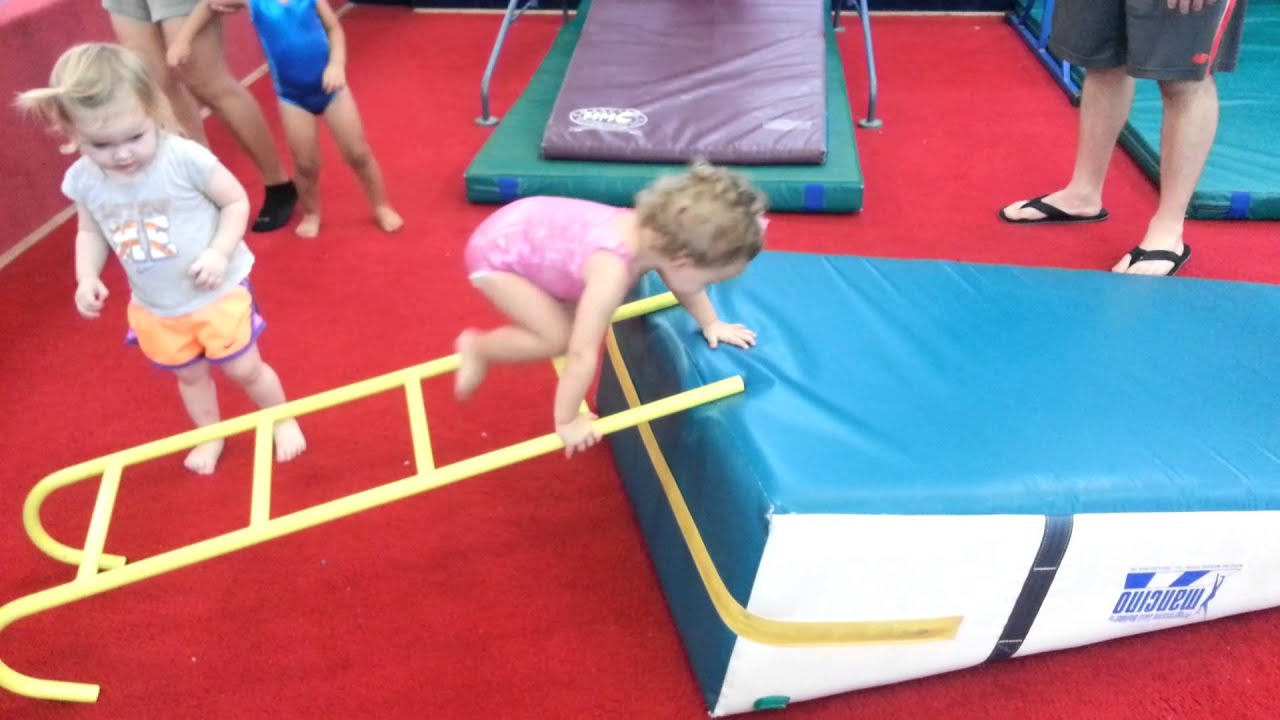 Toddler gymnastics - Addy - YouTube