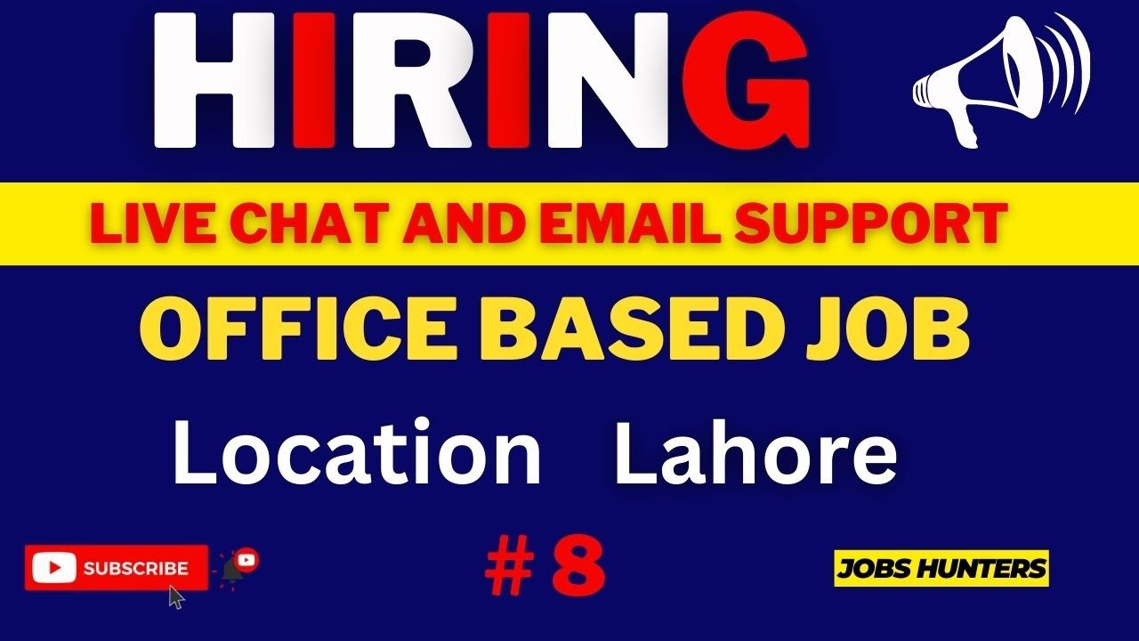 Job of Live Chat and Email Support Agents in Lahore - Career ...