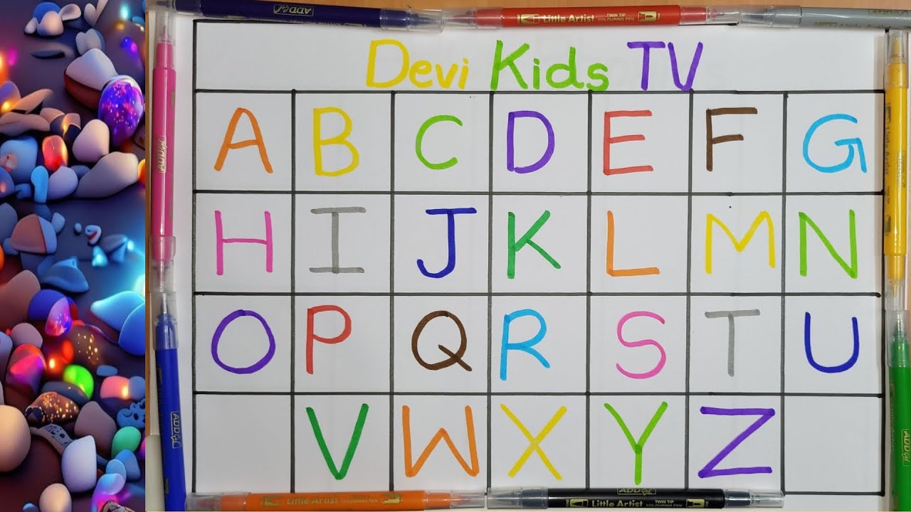 Easy Phonics with fun | How to write ABCD | Easy way to learn Letters ...