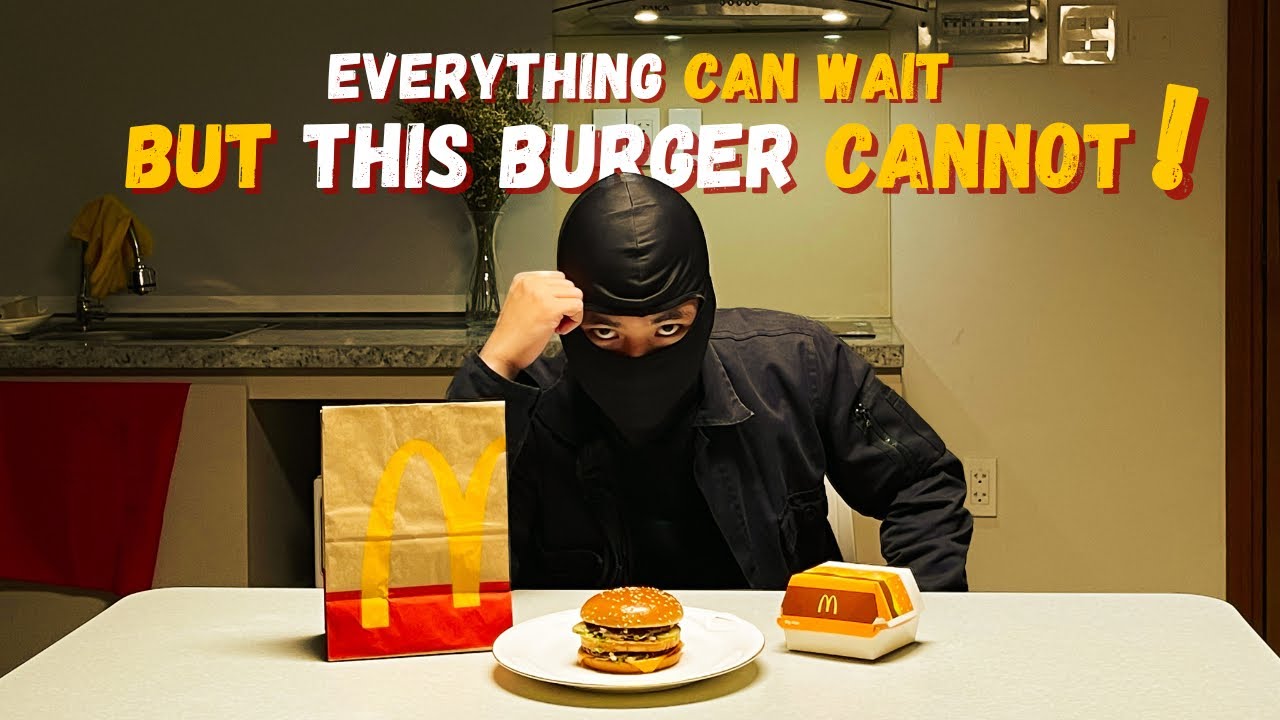 Everything CAN WAIT but this burger CANNOT ! - YouTube