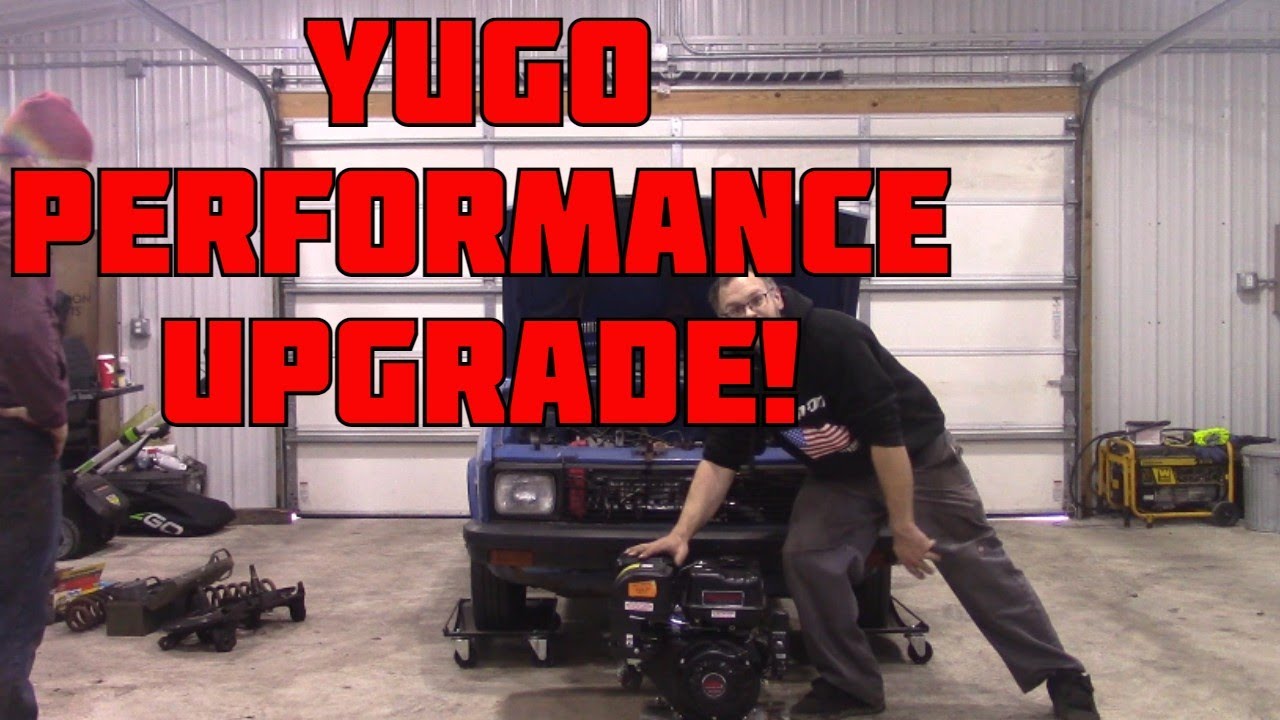 We swap a LAWN MOWER ENGINE into a YUGO! - Part 1 - YouTube