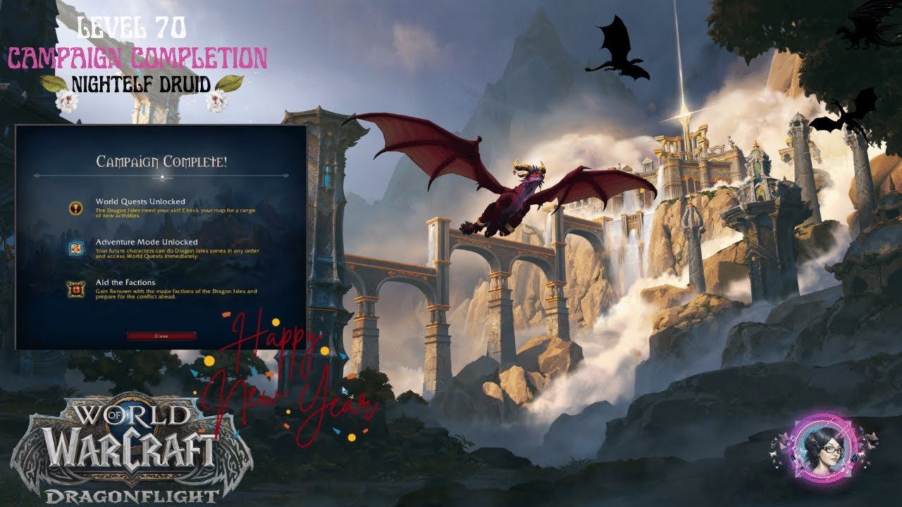 WoW Dragonflight: Campaign Completion | Level 70 Night Elf | Guardian ...