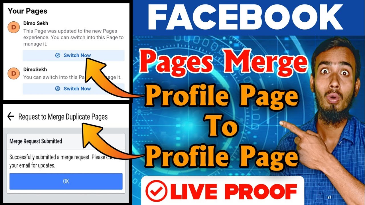 How To Merge Facebook Profile Page To Profile Page 2025 | Facebook ...