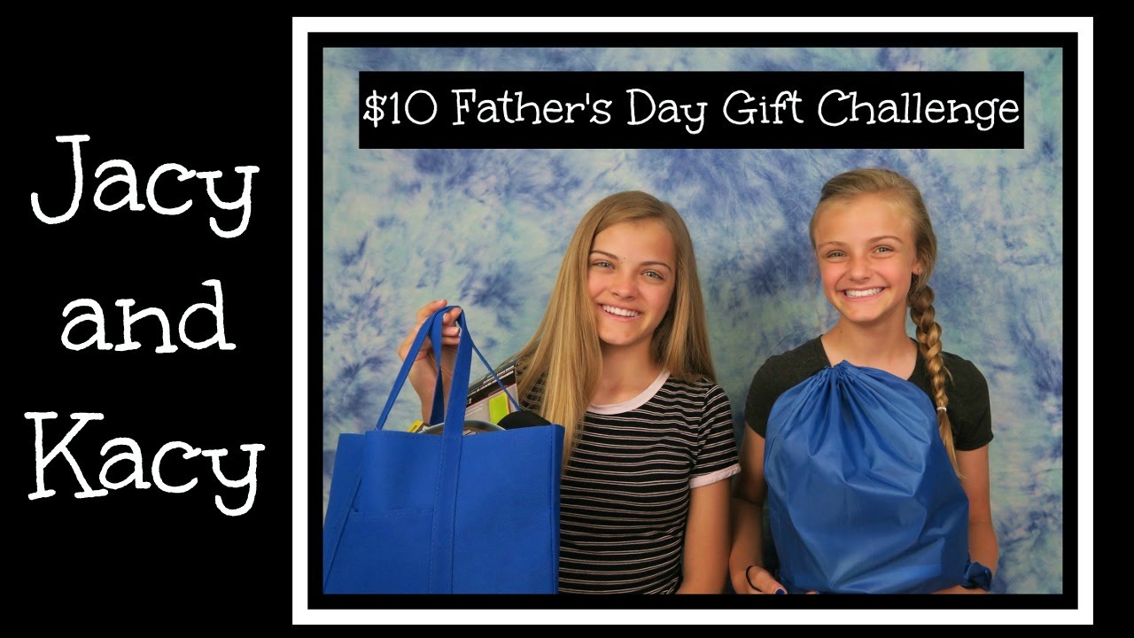 10 Dollar Father's Day Gift Challenge ~ Jacy and Kacy - YouTube
