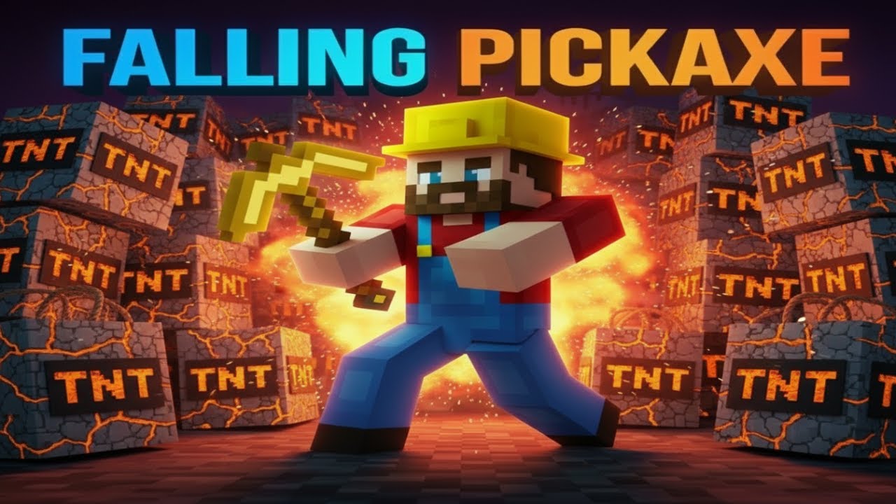 🔴FALLING PICKAXE MINECRAFT LIVE🔴 #minecraftlive #short - YouTube