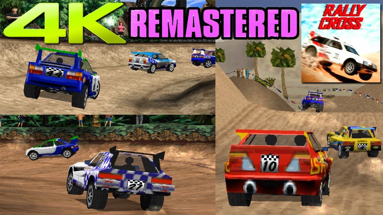Rally Cross - Gameplay 4K Graphics & Comments PS1 PSX 4K - YouTube