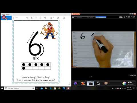 Writing Numbers 6 and 7 - YouTube