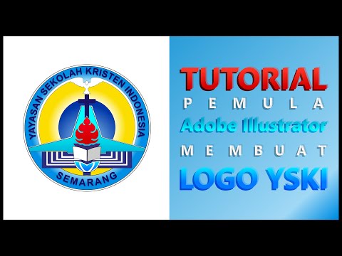 Adobe Illustrator CC - Tutorial Pemula Cara Membuat Logo YSKI - YouTube